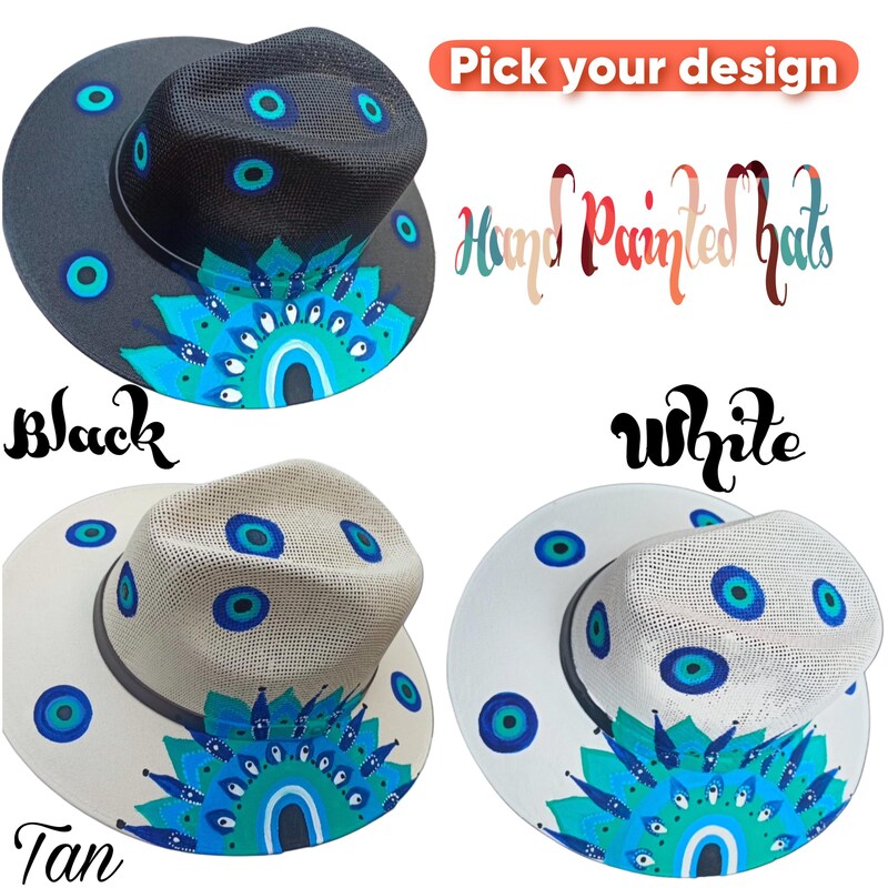 Hand Painted Hats - Etsy