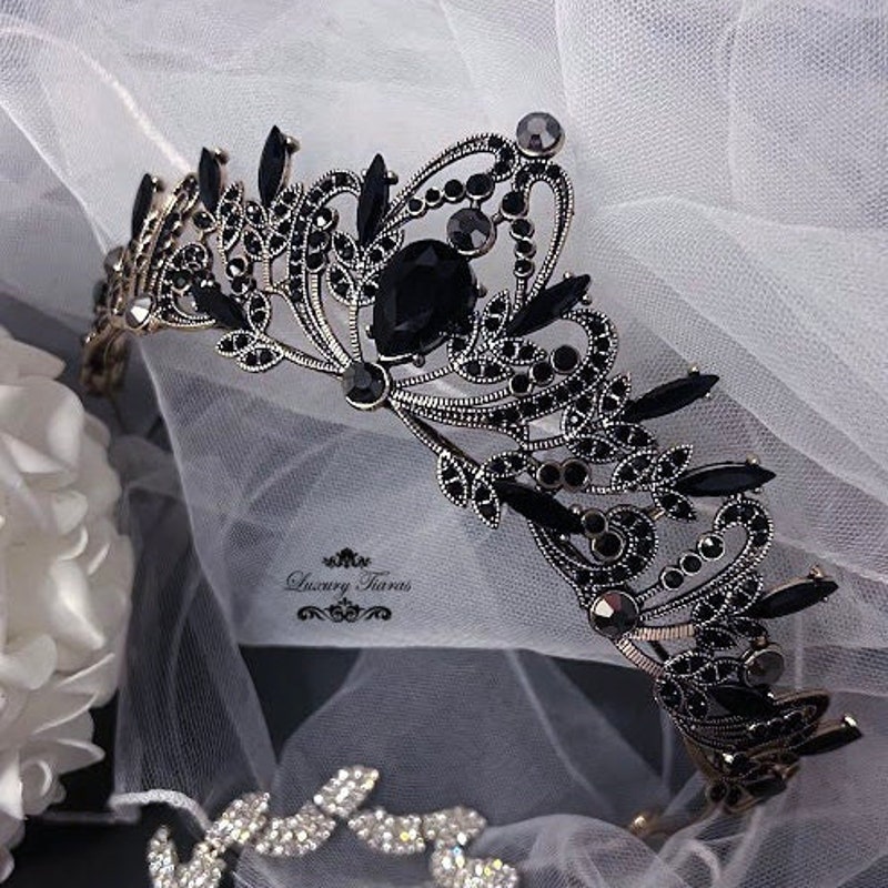 Black Tiara - Etsy