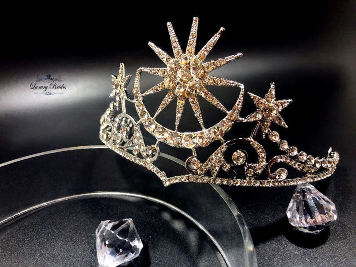 Star Wedding Tiara, Crystal Star Tiara, Bridal Star Tiara, Luxury ...