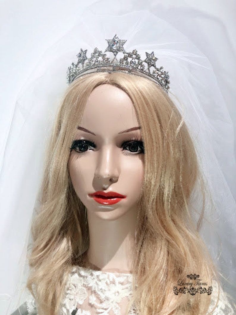 Star Wedding Tiara Crystal Star Tiara Bridal Star Tiara | Etsy