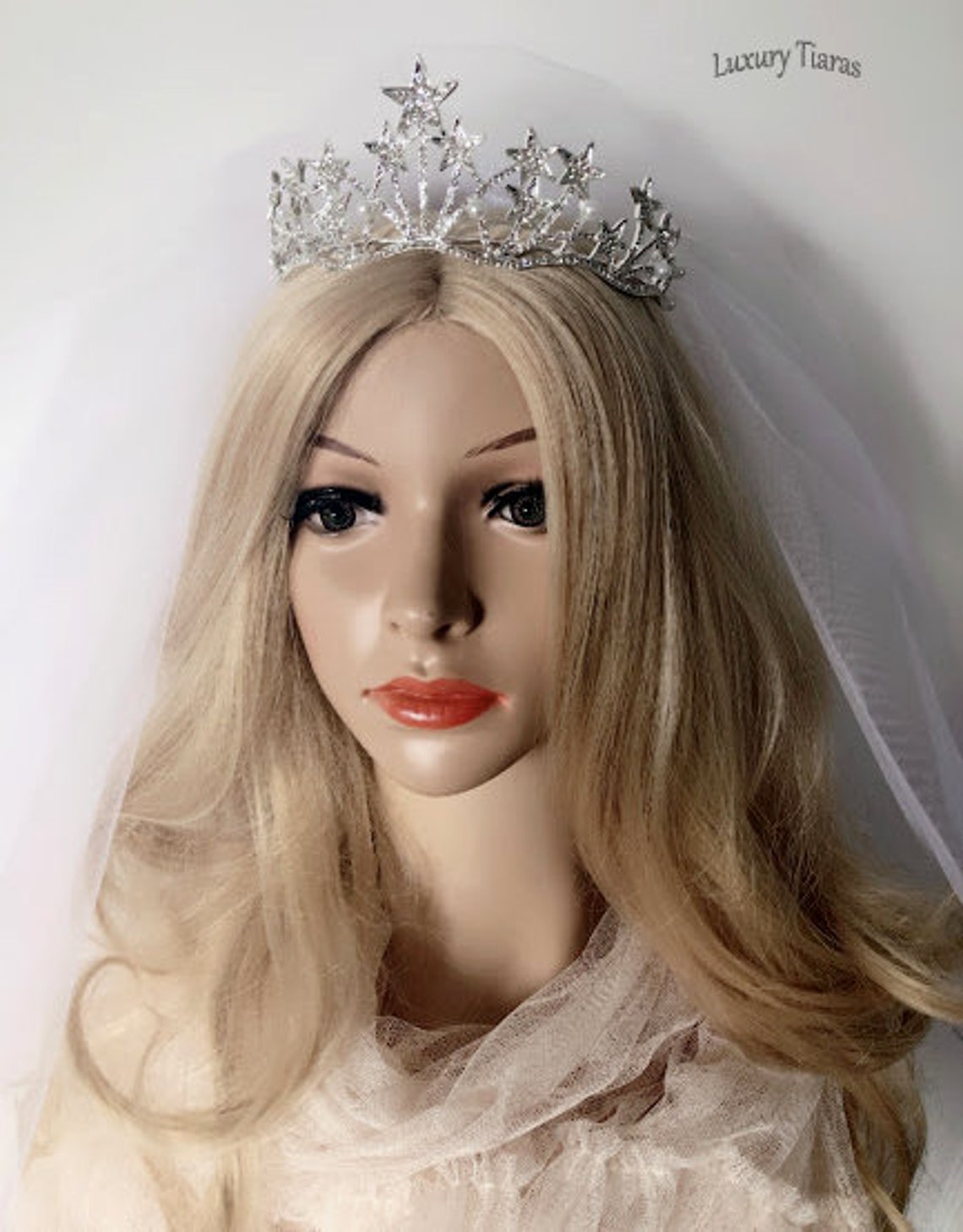 Star Wedding Tiara Crystal Star Tiara Bridal Star Tiara - Etsy