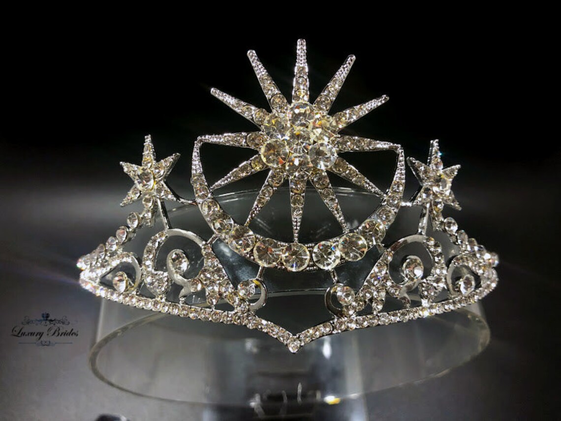 Star Wedding Tiara, Crystal Star Tiara, Bridal Star Tiara, Luxury ...