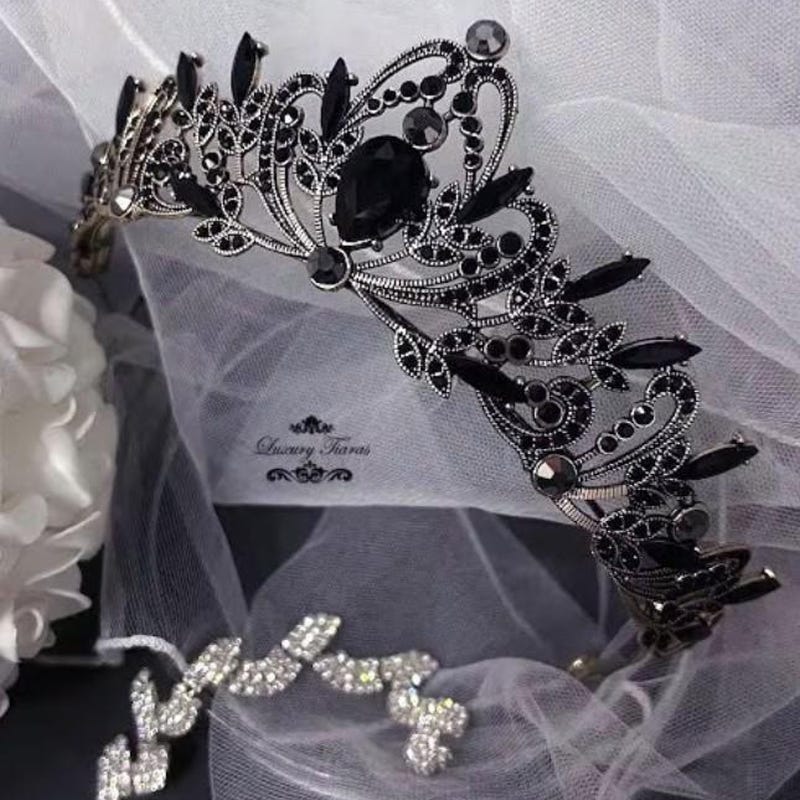 Black Tiara - Etsy