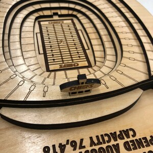 Kansas City Chiefs Arrowhead Stadium - Maple Laser-cut and Engraved - Etsy