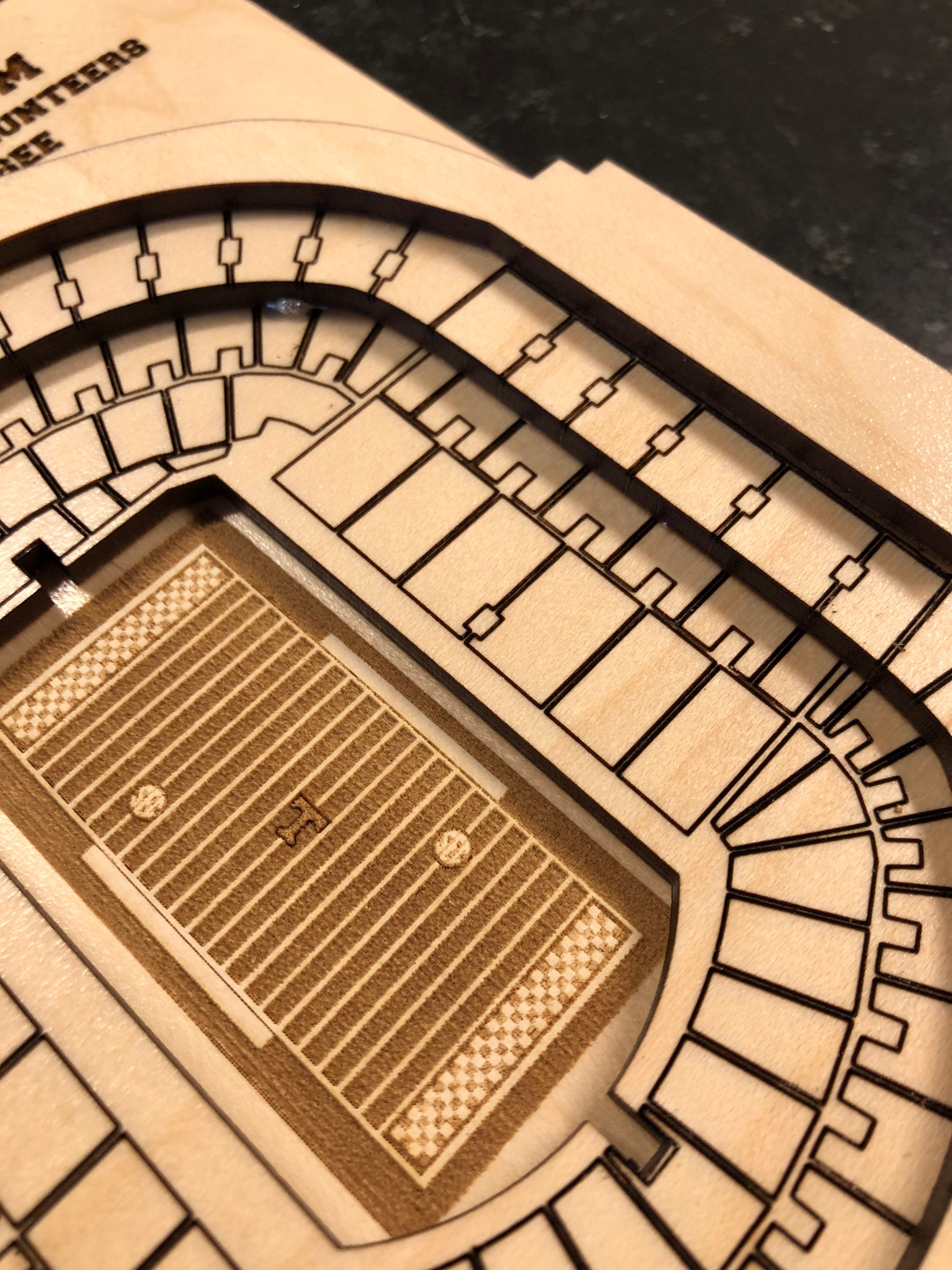Tennessee Volunteers Neyland Stadium Maple Laser-cut and - Etsy UK