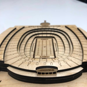 Kansas City Chiefs Arrowhead Stadium - Maple Laser-cut and Engraved - Etsy