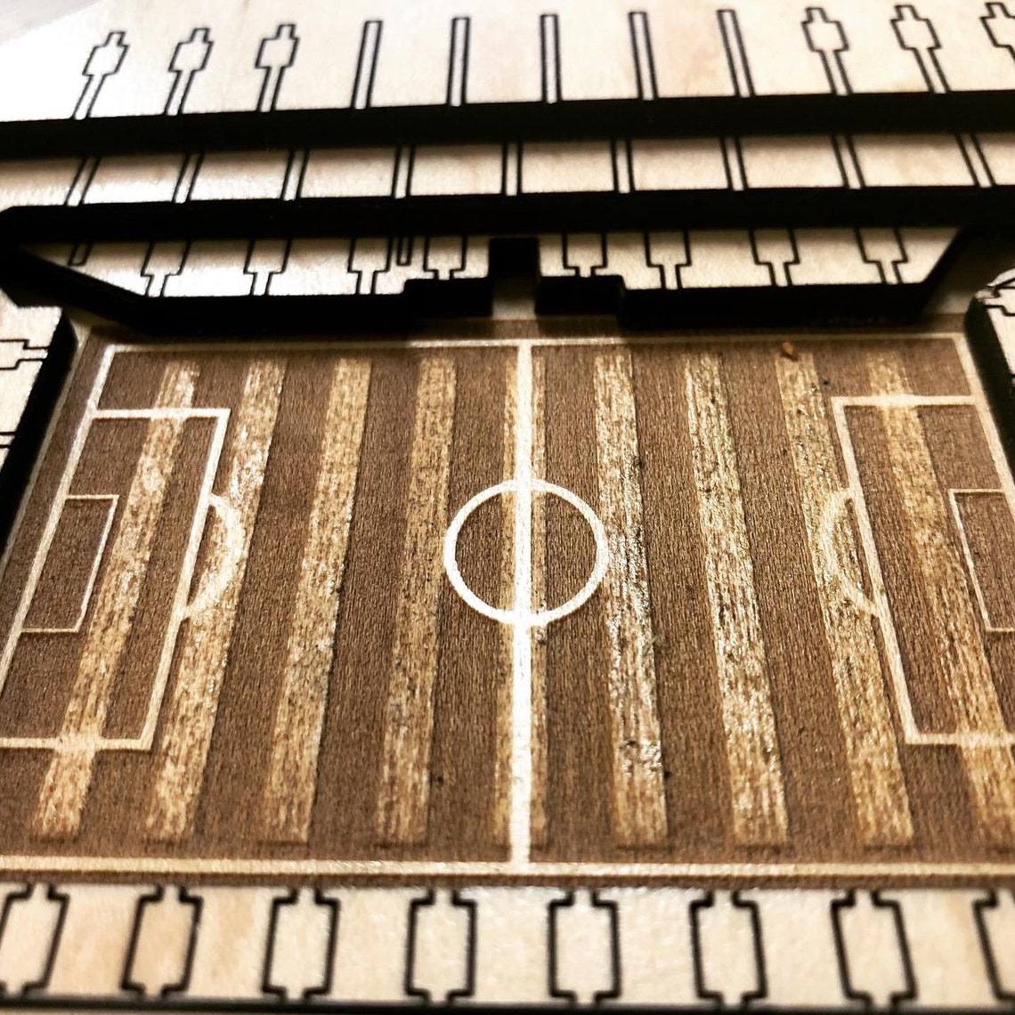 Anfield Liverpool FC Stadium - Maple Laser-cut and Engraved - Etsy