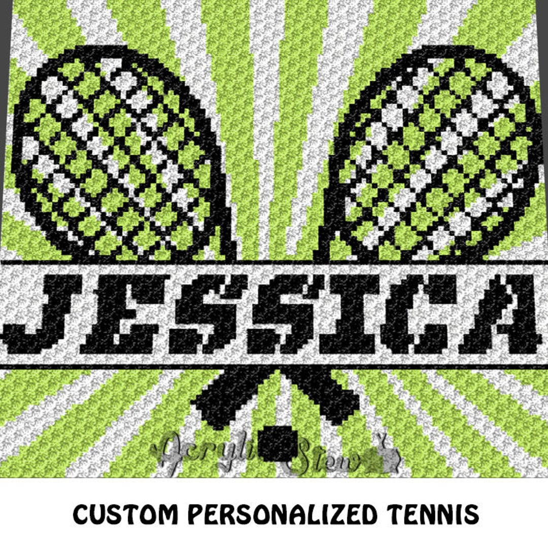 Custom Graphgan Pattern - Corner to Corner - C2C Custom Personal Tennis ...
