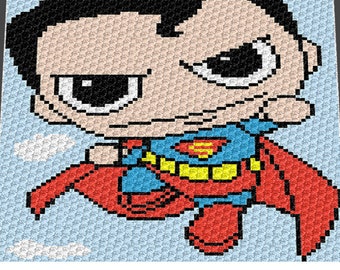 Graphgan Pattern Corner to Corner C2C Kawaii Mini Spider Boy Comic ...