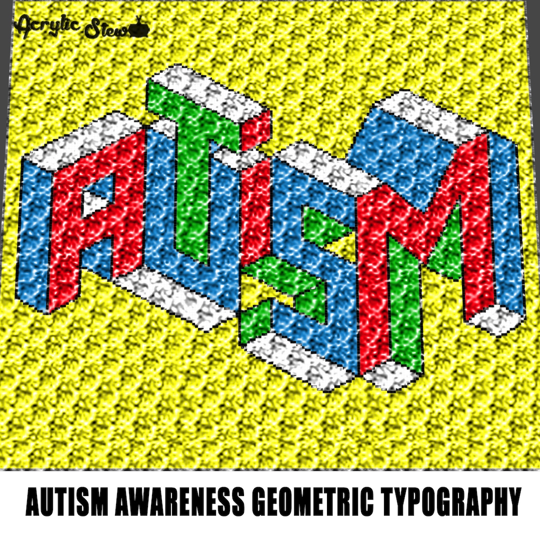 Graphgan Pattern Corner to Corner C2C SC Autism Geometric Letters ...