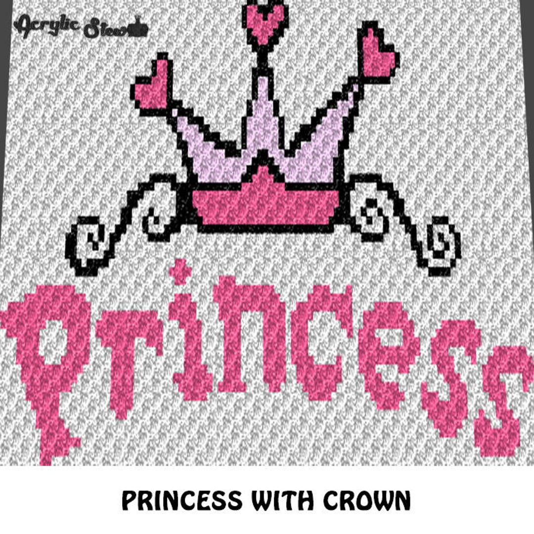 Baby Graphgan Pattern - Corner to Corner - C2C - SC - Pink Princess ...