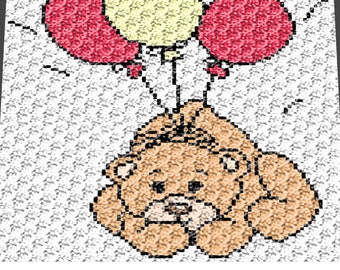 Baby Graphgan Pattern Corner to Corner C2C Crochet Baby Vintage Cartoon ...