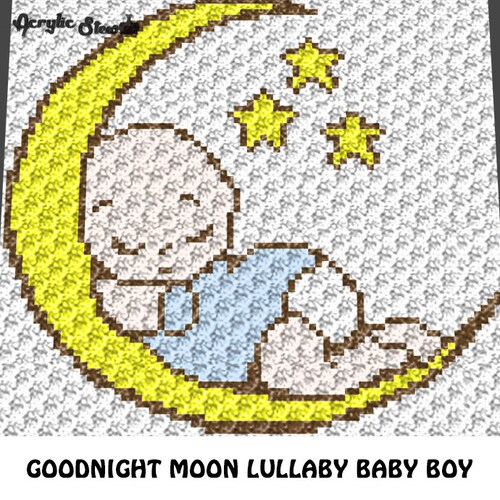 Graphgan Pattern Corner to Corner C2C Thumping Boy - Etsy