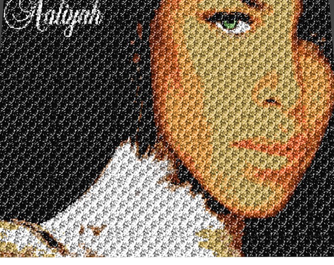 Graphgan Pattern Corner to Corner C2C SC Custom Aaliyah Photograph Art ...