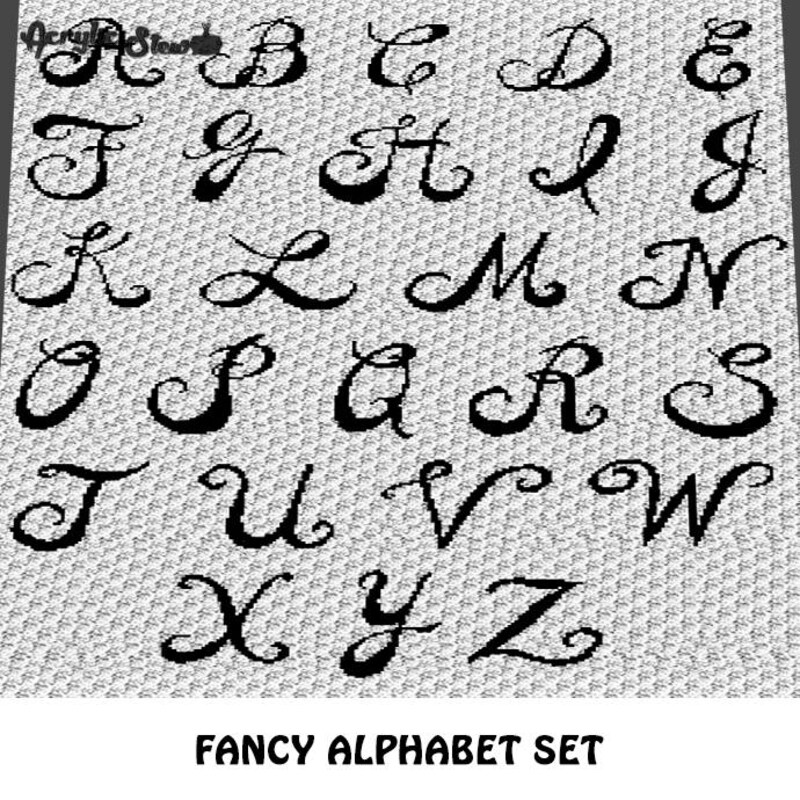 Curly Letters - Etsy