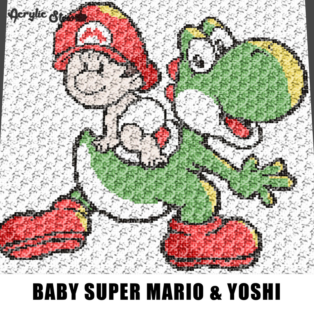 Graphgan Pattern - Corner to Corner - C2C - Kawaii Baby Video Game ...