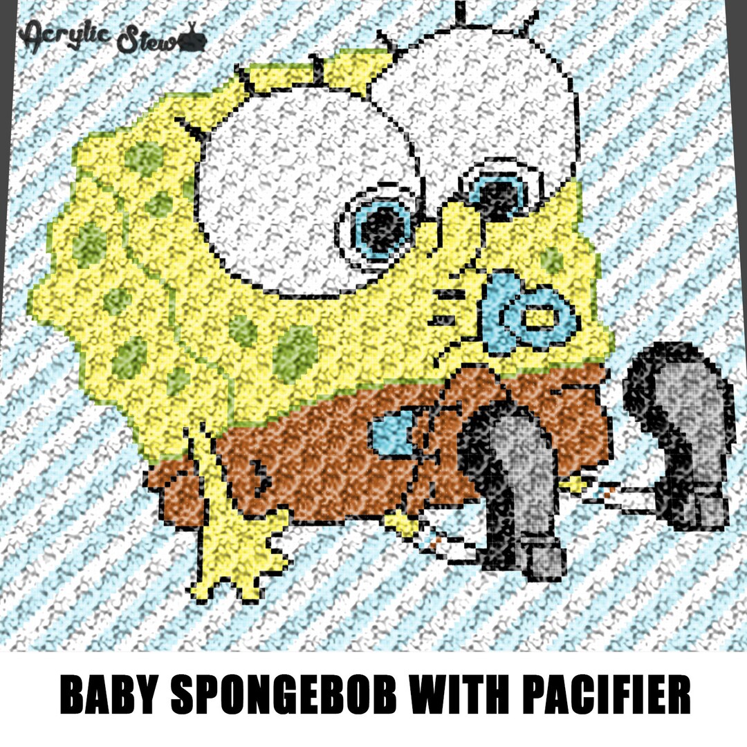 Graphgan Pattern - Corner to Corner - C2C - Boy Sponge Cartoon ...