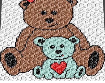 Graphgan Pattern Corner to Corner C2C Single Crochet Kawaii Mini Comic ...