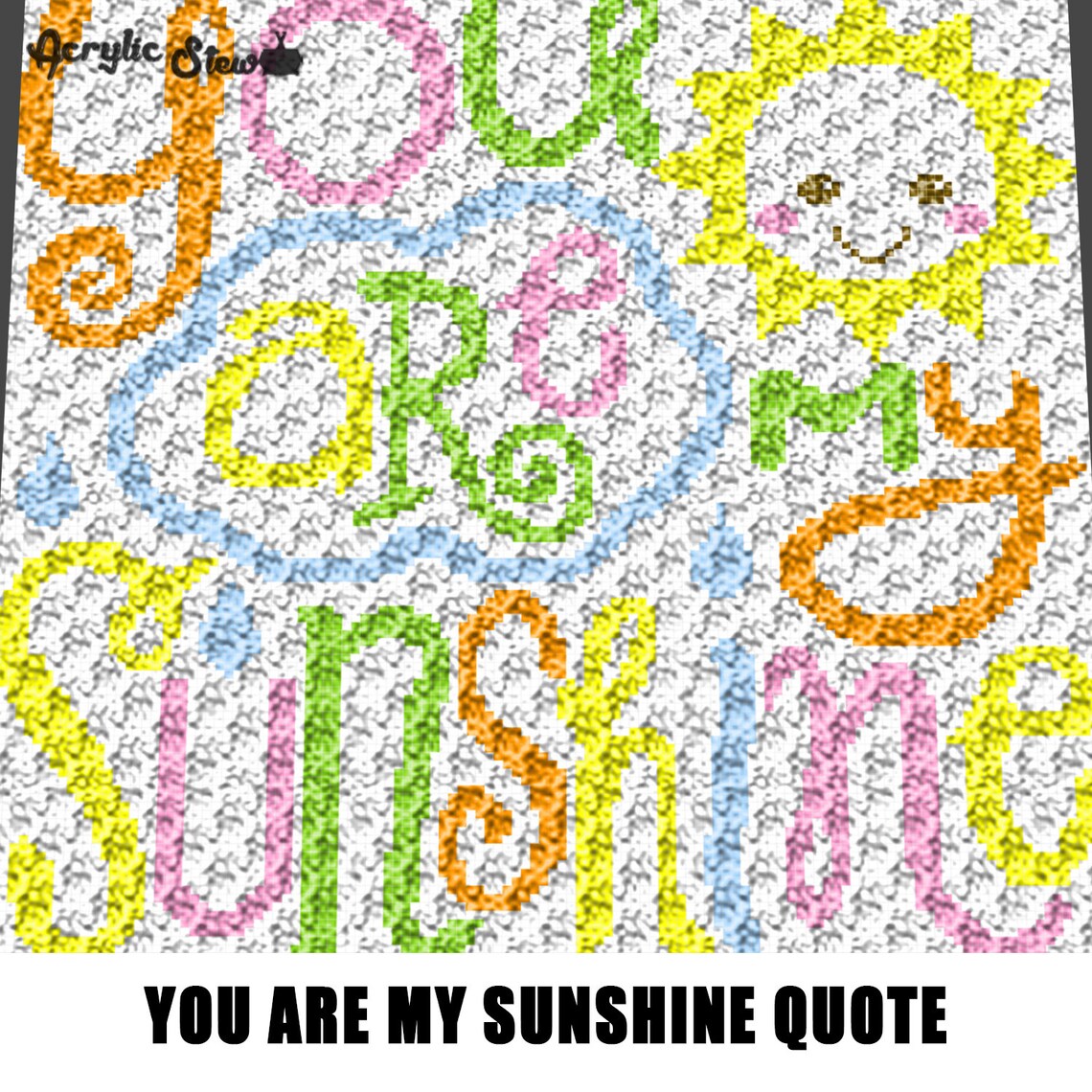 Baby Graphgan Pattern Corner to Corner C2C You Are My - Etsy