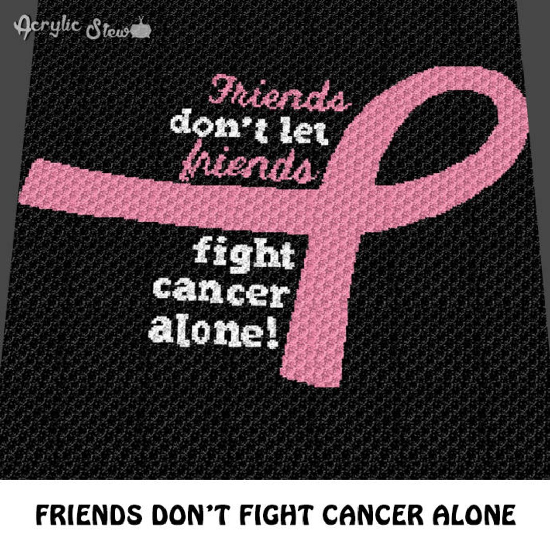 Friends Fight Cancer Awareness Graphgan Crochet Blanket Pattern ...