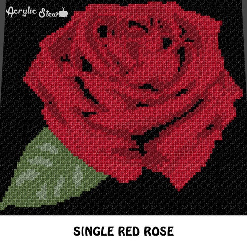 American Rose Crochet Graph Pattern - Etsy