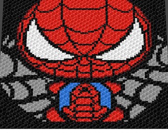 Grid Pattern Spider Man Crochet Pillow Pattern - Etsy