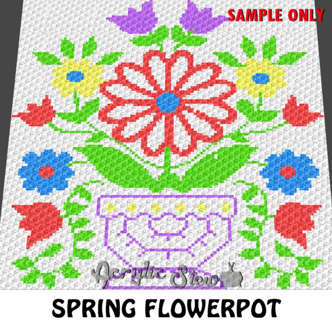 Graphgan Pattern - Corner to Corner - C2C Crochet - April Showers ...