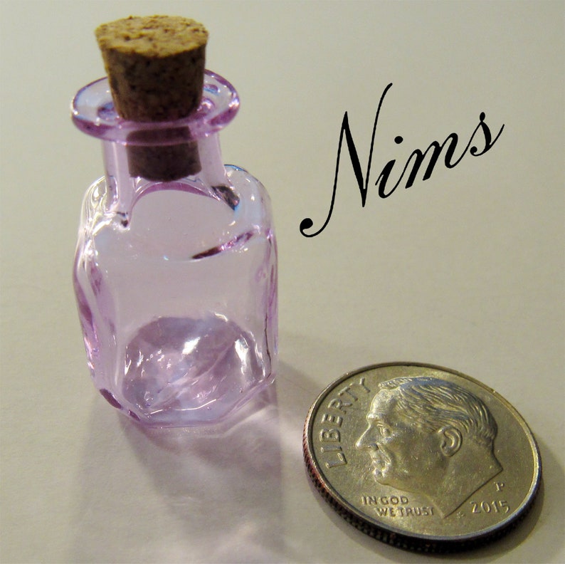 7 Miniature Tiny Small Glass Bottle Vial Flask Only 1 | Etsy