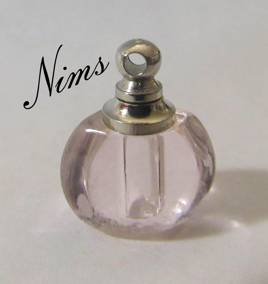 Pretty Pink Real Crystal Perfume Bottle Miniature Tiny - Etsy