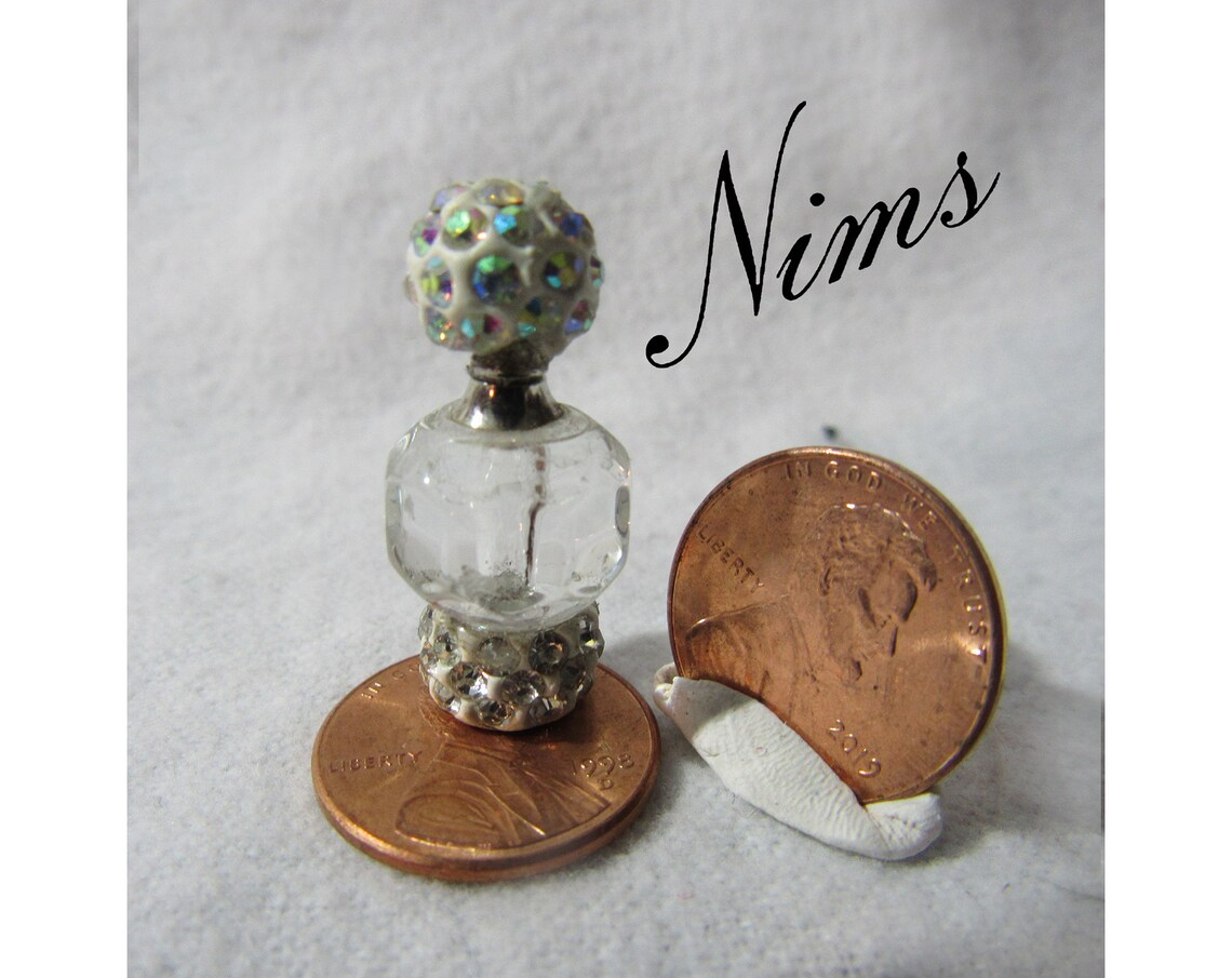 Beautiful real perfume bottle tiny mini miniature small | Etsy