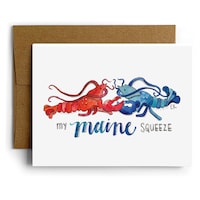 Thank You Card Modern Graphic Monstera Leaves Algae Corals Fish Waves ...