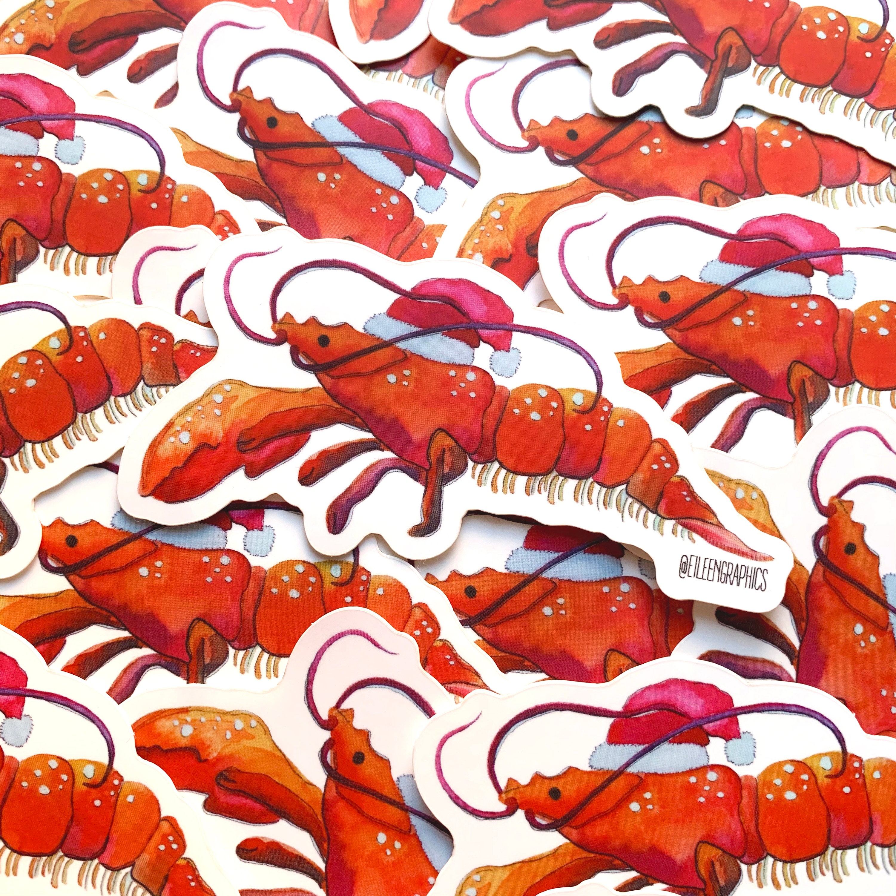 Eileen Graphics Santa Claws Sticker Designed in Newport RI - Etsy