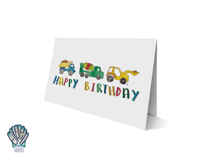 Eileen Graphics Birthday Truck Greeting Card • Made in Newport, RI ...