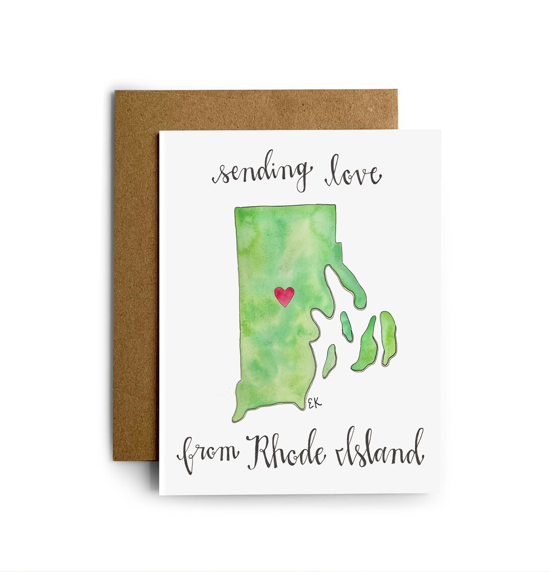 Eileen Graphics Rhode Island Love Greeting Card | Made in Newport, RI ...
