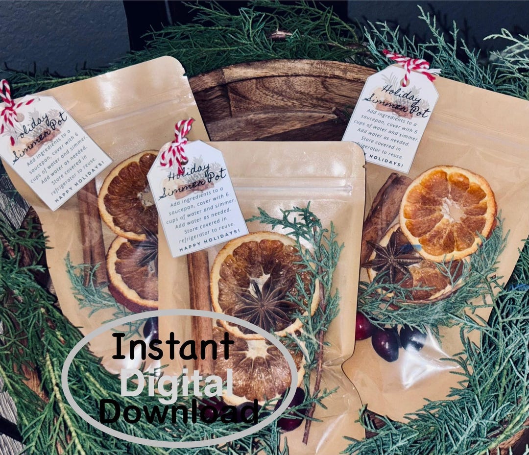 PRINTABLE Download Simmer Pot Label Template Printable Gift Tag - Etsy