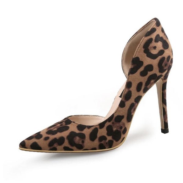 Leopard Print Heels - Etsy