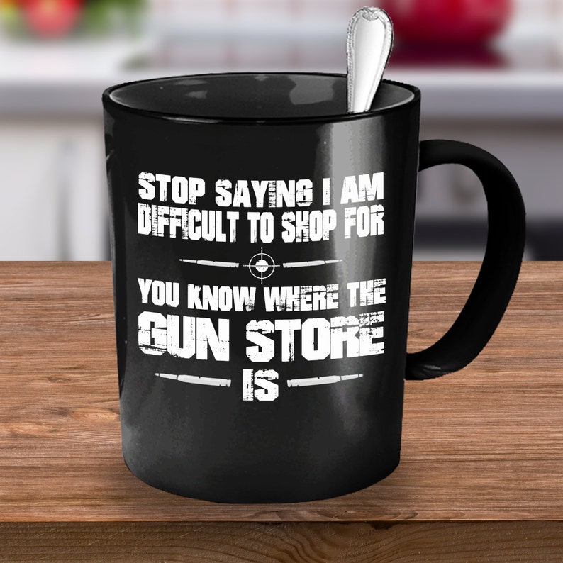 Gun Mug Funny Tea Coffee Cup Gift Idea Mugs Mig Gun Owner - Etsy Denmark