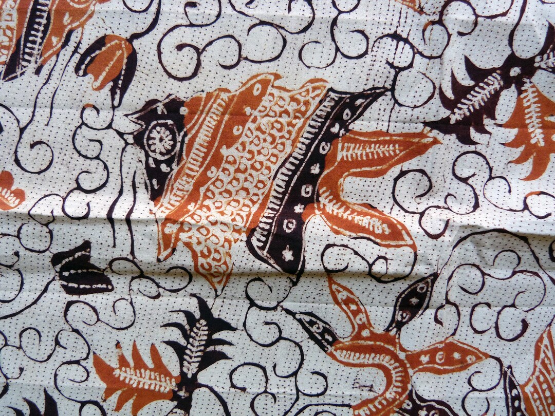 Batik Cotton Sarong Fabric Fully Handmade Indonesian Batik Kain Tulis ...