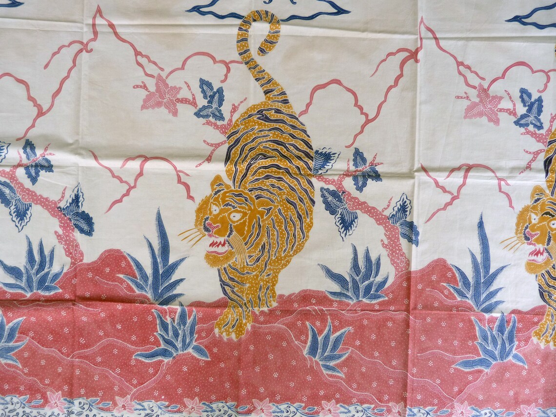 Batik Cotton Sarong Fabric Fully Handmade Indonesian Batik - Etsy