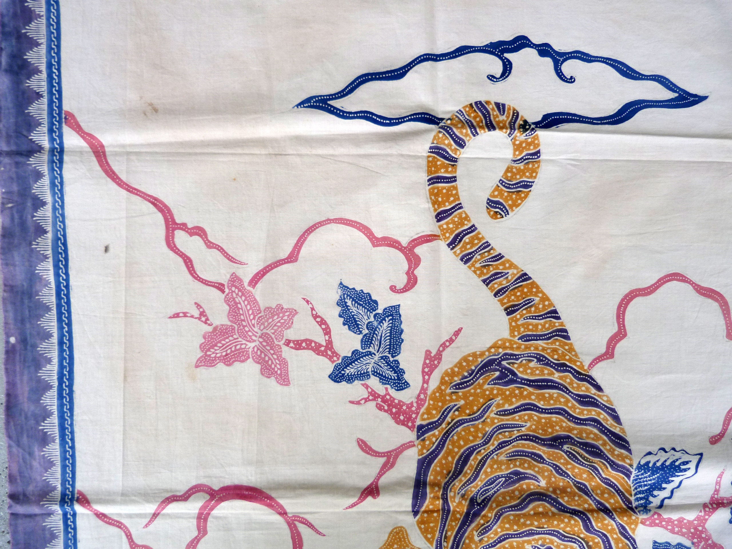 Batik Cotton Sarong Fabric Fully Handmade Indonesian Batik - Etsy