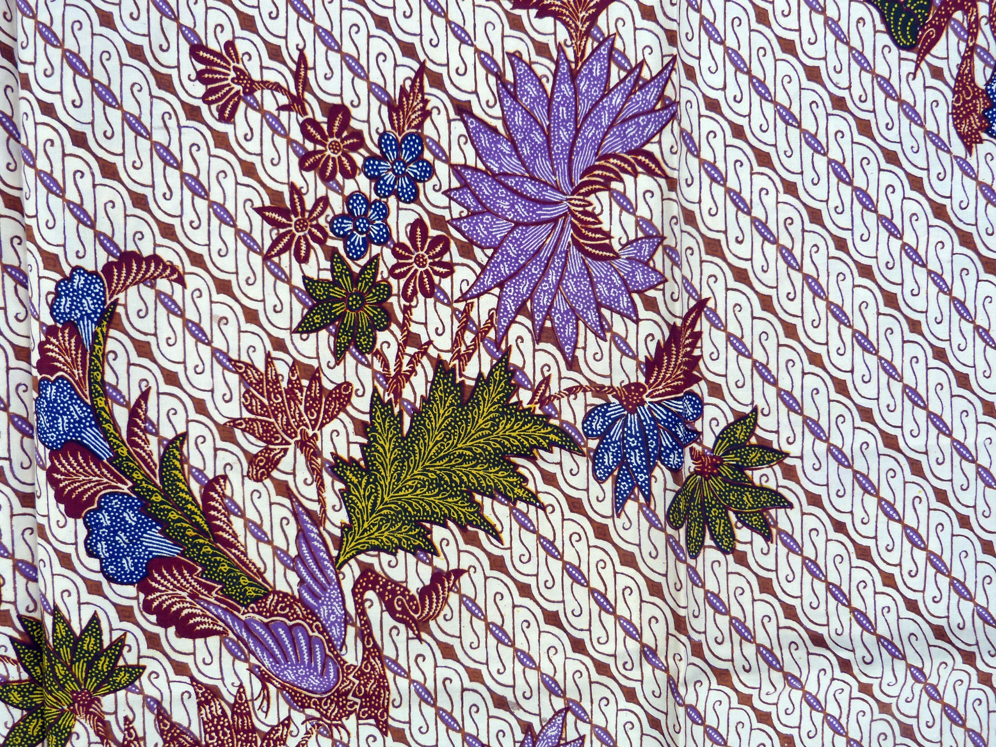 Batik Cotton Sarong Fabric Batik Pekalongan Sarong Handmade - Etsy ...