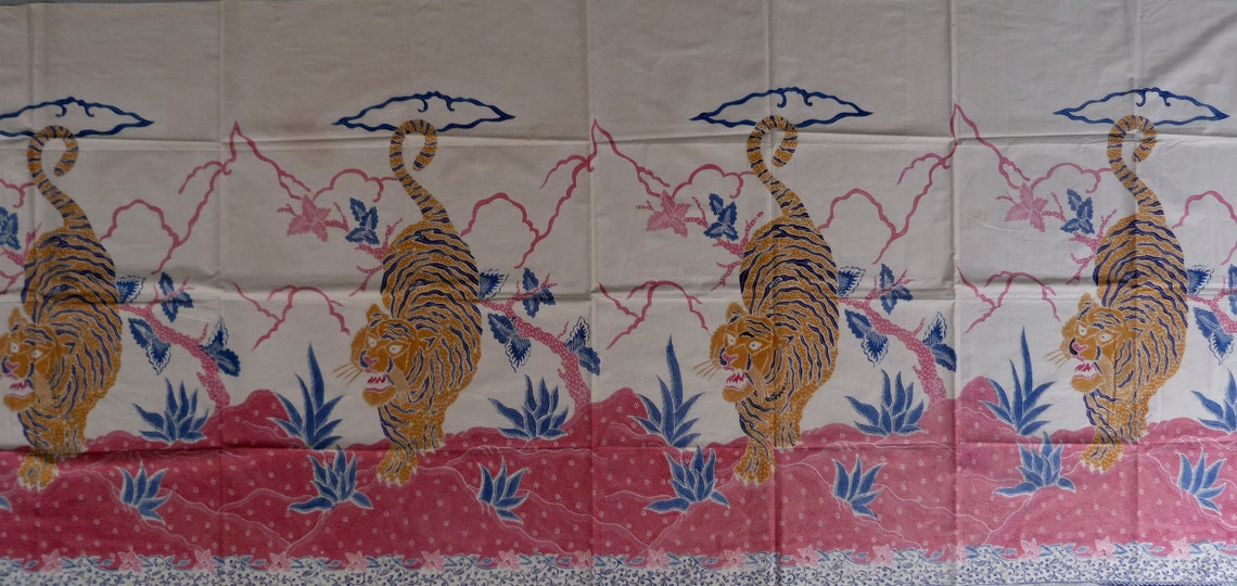 Batik Cotton Sarong Fabric Fully Handmade Indonesian Batik - Etsy