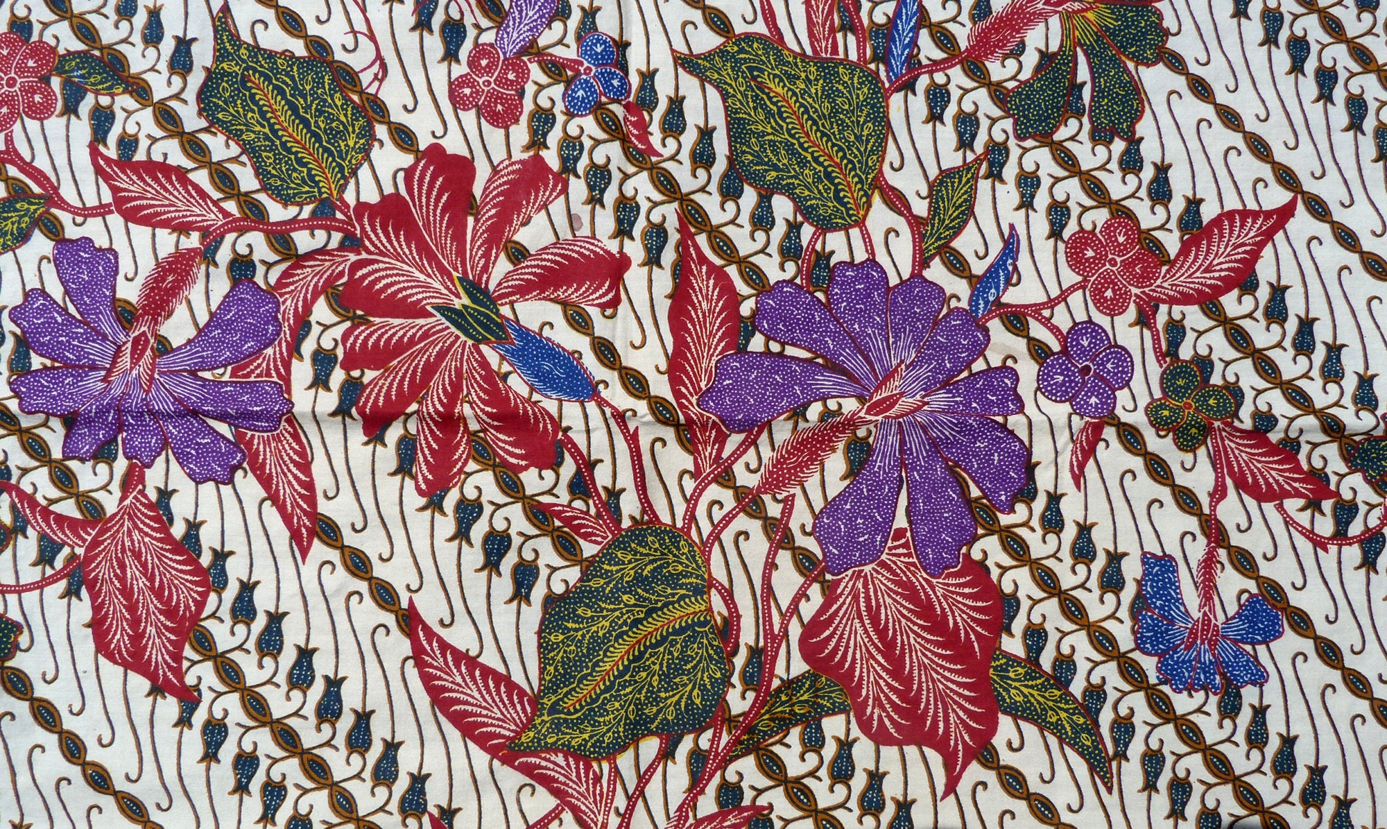 Batik Cotton Sarong Fabric Handmade Indonesian Batik Kain Tulis From ...