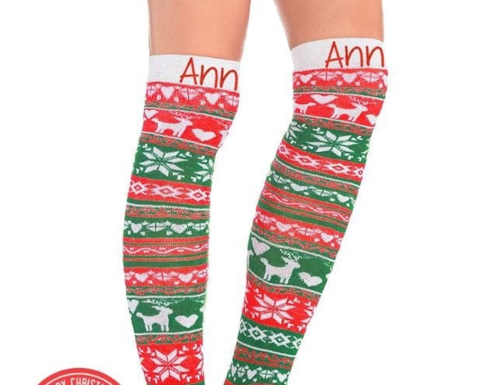 Ugly Christmas Sweater Socks Holiday Christmas Socks - Etsy