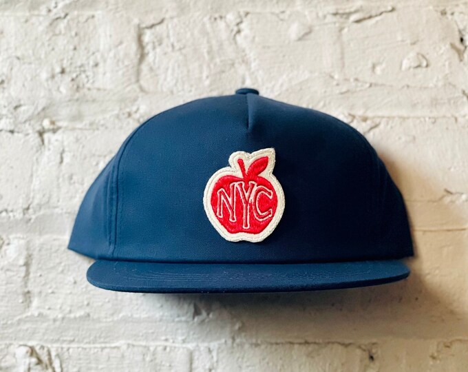 NYC Apple Hat Vintage NYC Hat Retro New York Hat Big Apple Hat NYC Hat ...