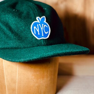 NYC Apple Hat Vintage NYC Hat Retro New York Hat Big Apple Hat NYC Hat ...