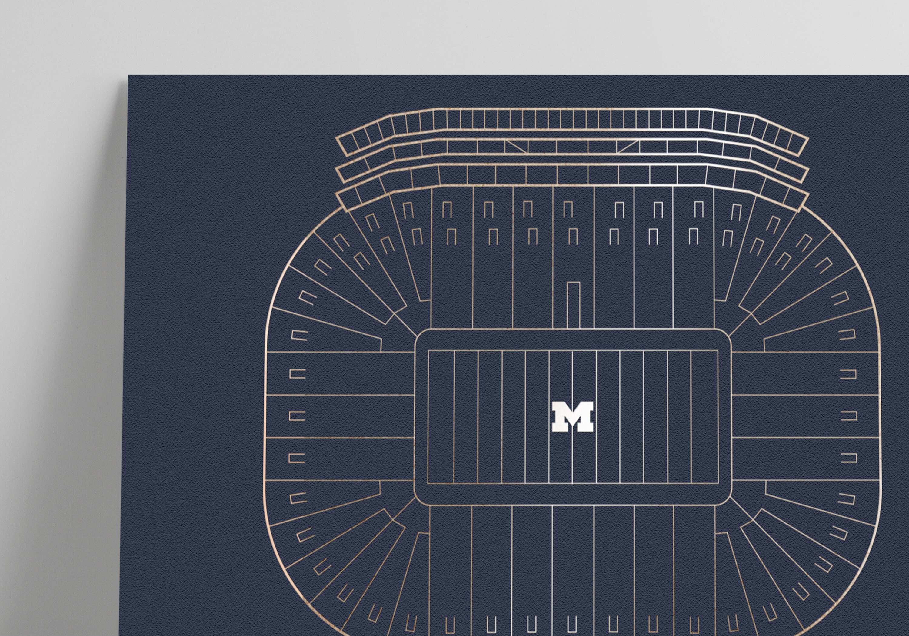 University of Michigan Stadium Print the Big House 8 - Etsy
