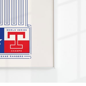 Texas Rangers Print World Series Print Texas Rangers Art - Etsy