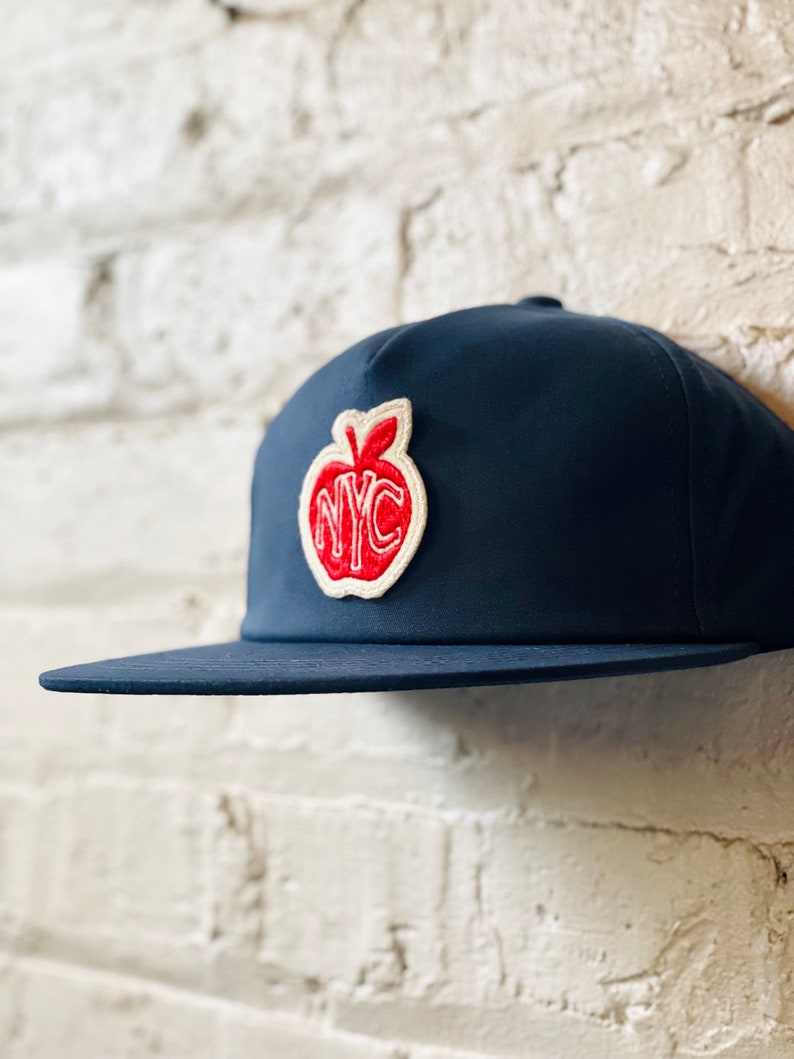 NYC Apple Hat Vintage NYC Hat Retro New York Hat Big - Etsy