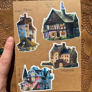 Small Die Cut House Stickers - Etsy